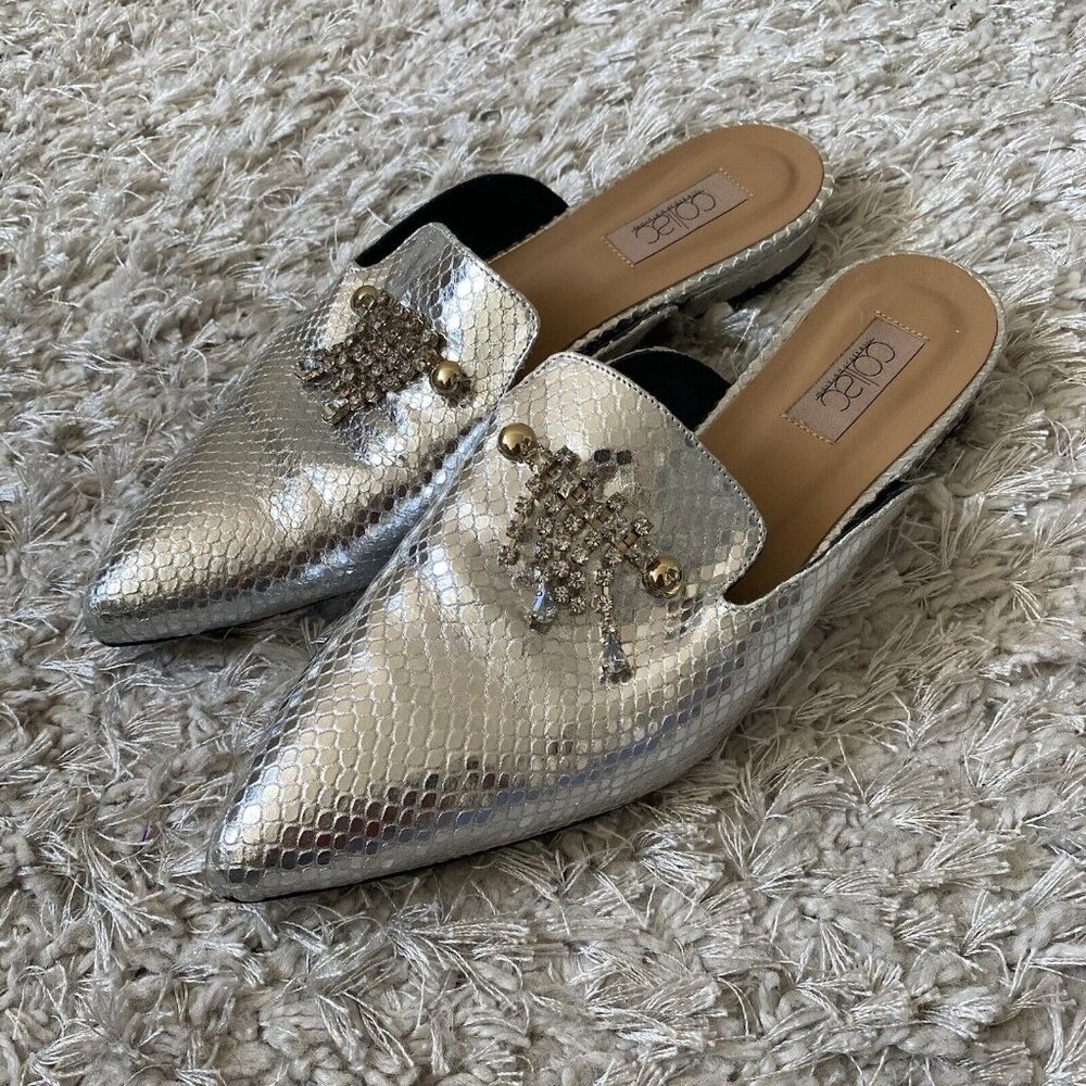 Coliac Martina Grasselli Mules Flats Leather Metallic… - Gem